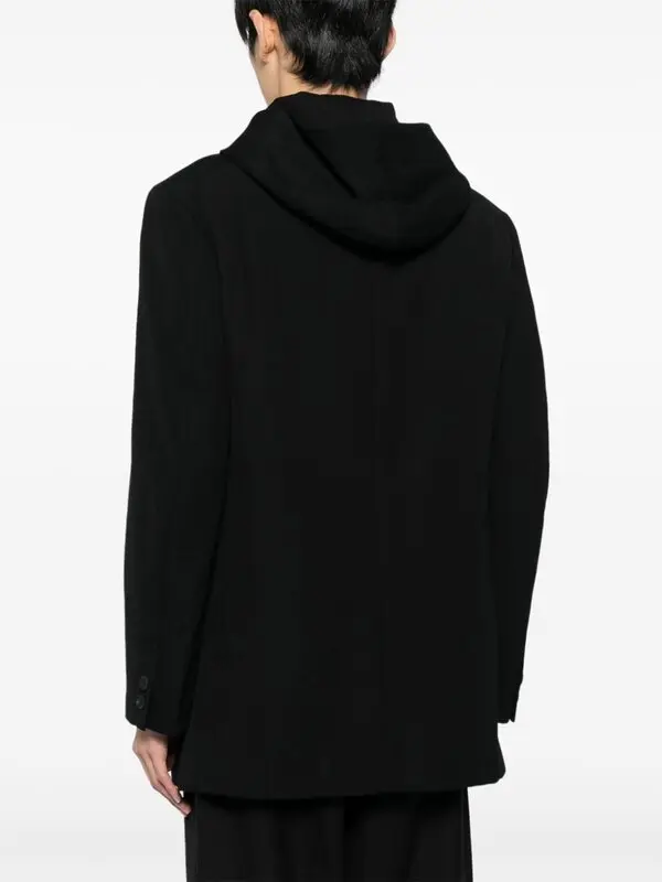 Yohji Yamamoto Hooded Wool Jacket