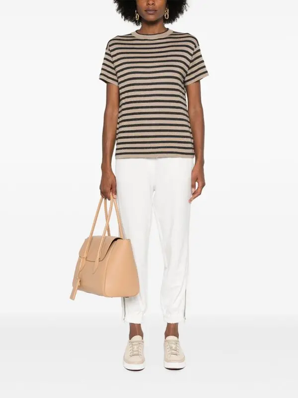 Brunello Cucinelli Monili-detail Track Pants - White