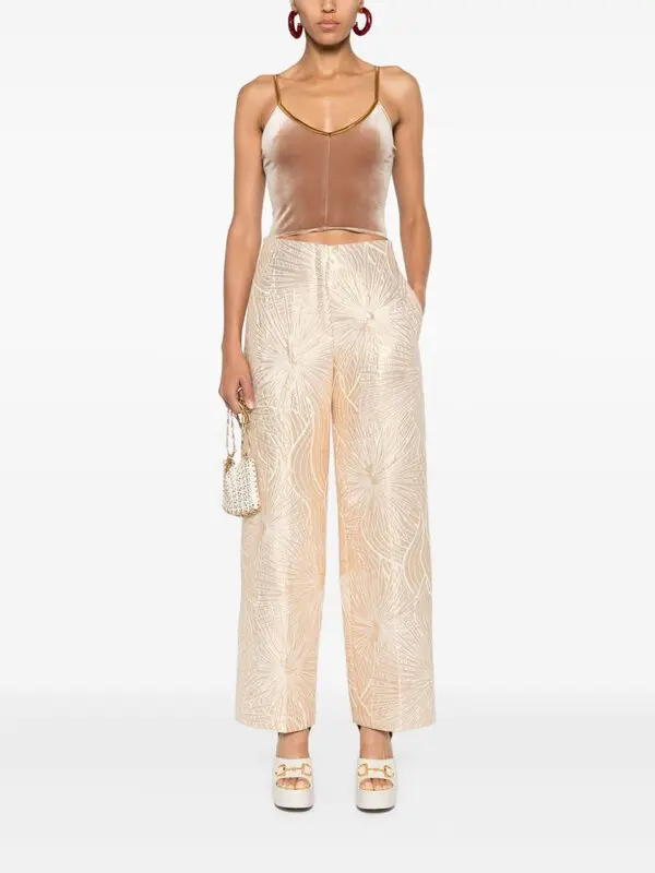 FORTE_FORTE Velvet Cropped Top