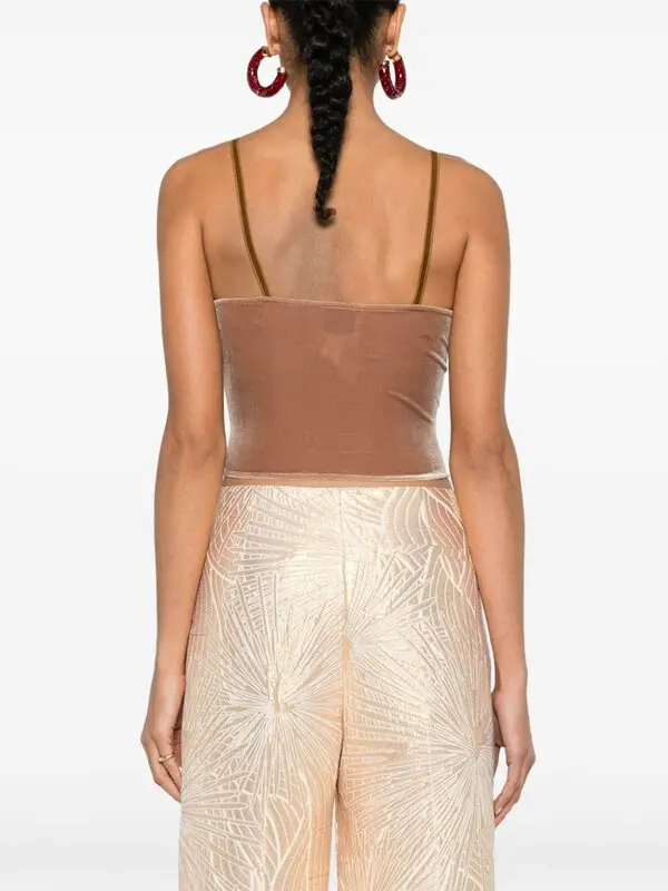 FORTE_FORTE Velvet Cropped Top