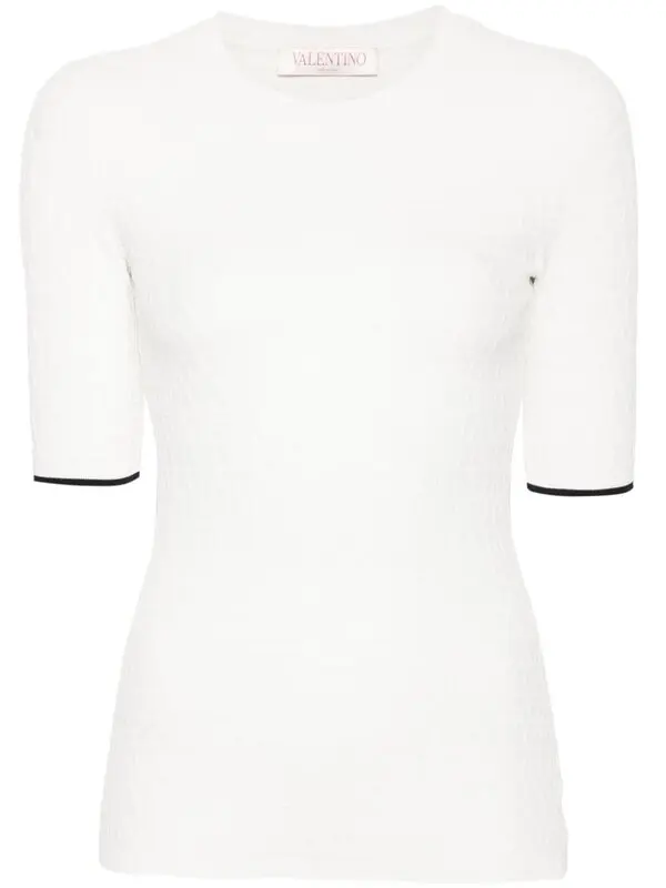 Valentino Garavani Toile Iconographe Top - White