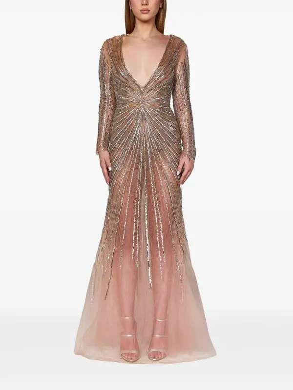 ROOM76 Sequin-embellished Gathered Dress