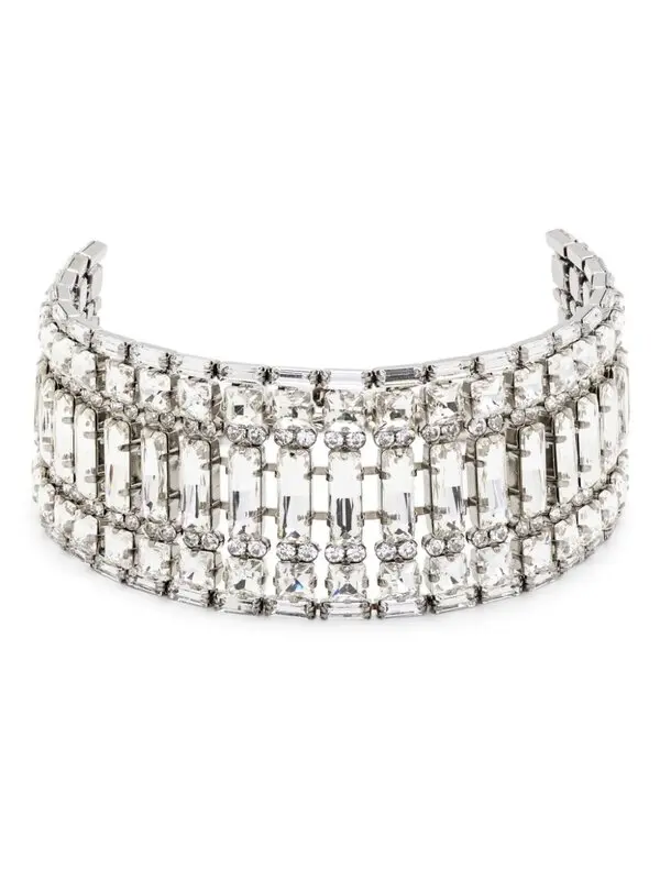 Alessandra Rich Crystal-embellished Choker