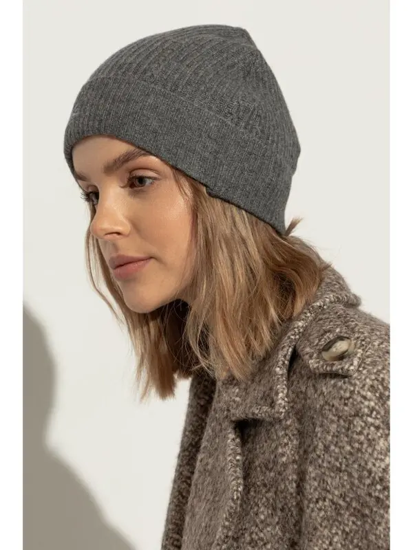Etro Logo-embroidered Beanie - Grey