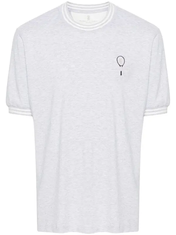 Brunello Cucinelli Tennis-logo T-shirt