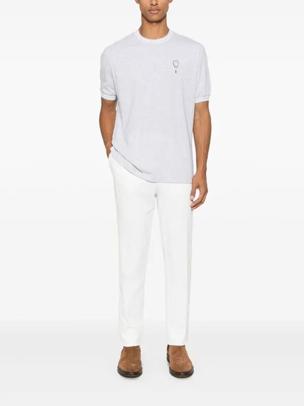 Brunello Cucinelli Tennis-logo T-shirt