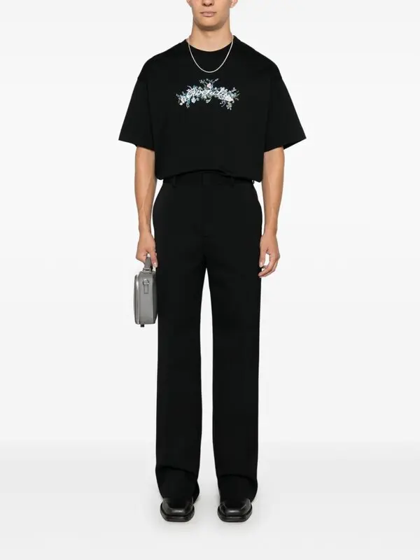 Givenchy T-shirt In Cotton Flowers