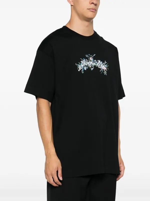 Givenchy T-shirt In Cotton Flowers
