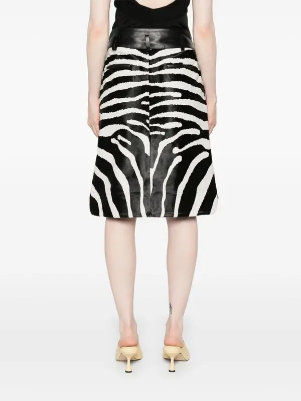 Jacquemus La Jupe Tozzi Zebra Print Skirt