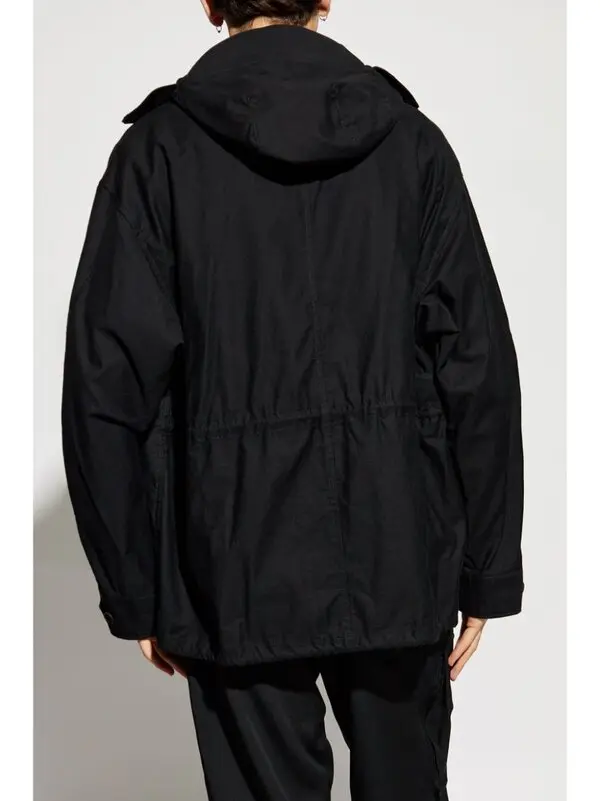 Yohji Yamamoto Zip-up Hooded Jacket