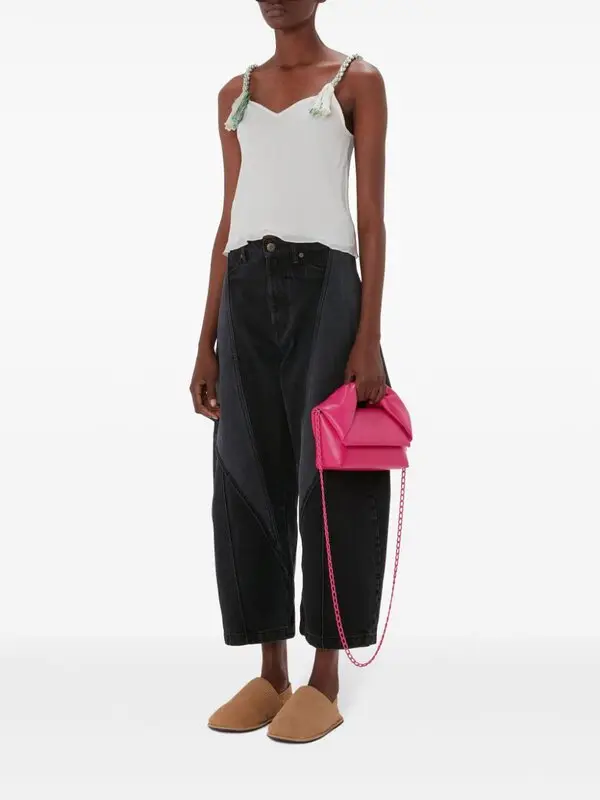 JW Anderson Tassel-strap V-neck Top - White