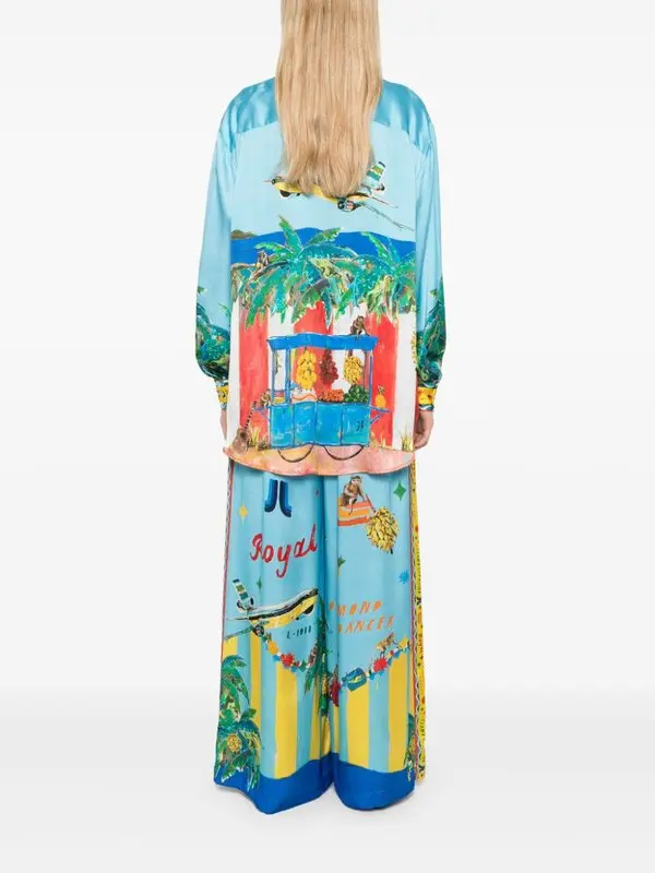 ALEMAIS X Adam Lester All Aboard Silk Shirt