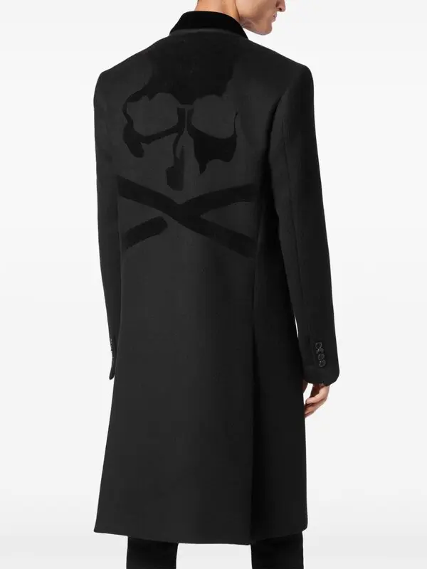 Philipp Plein Flocked-logo Coat
