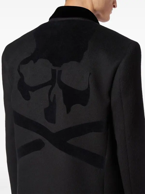 Philipp Plein Flocked-logo Coat