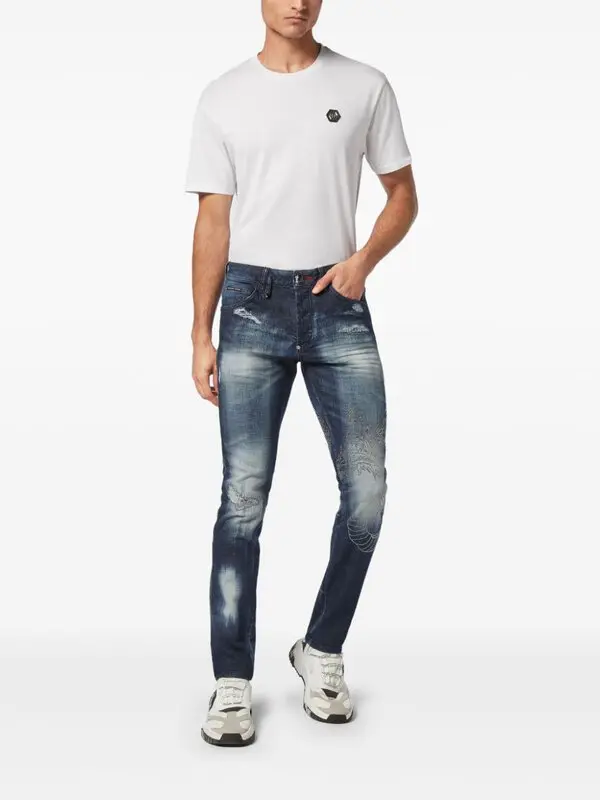 Philipp Plein Dragon-detail Jeans