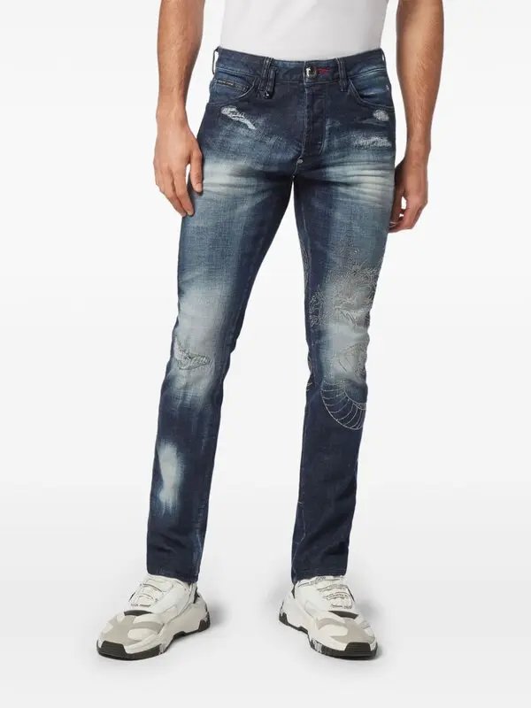 Philipp Plein Dragon-detail Jeans