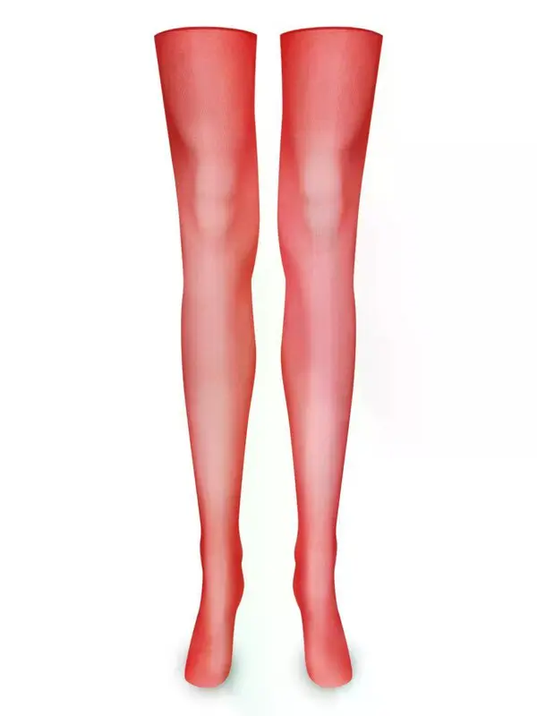 MAISON CLOSE Voile Stockings - Red