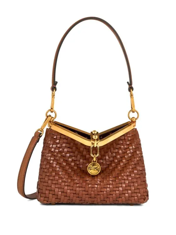 Etro Small Vela Woven Shoulder Bag