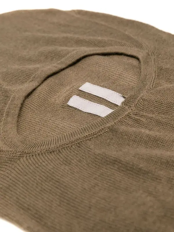 Rick Owens Cashmere Skull Balaclava - Green