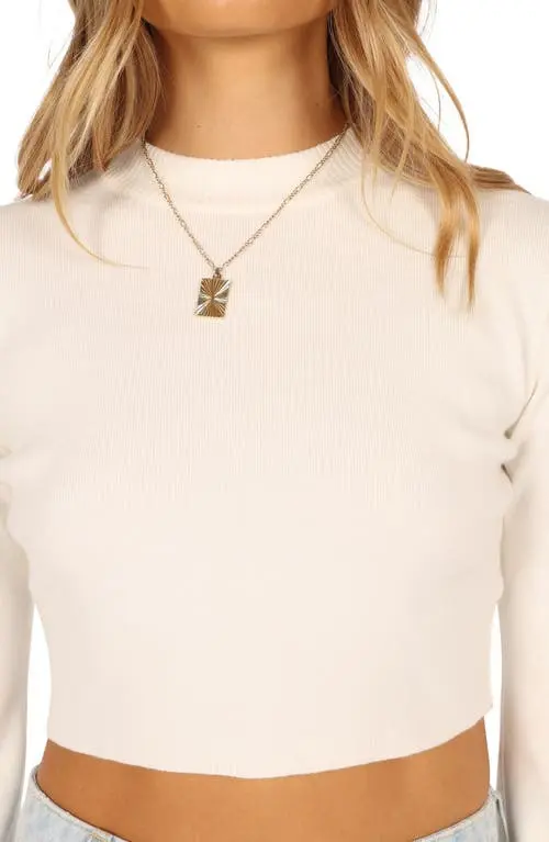PETAL & PUP Fletcher Rib Crop Sweater