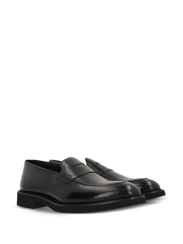 DOUCAL'S Leather Loafers - Black