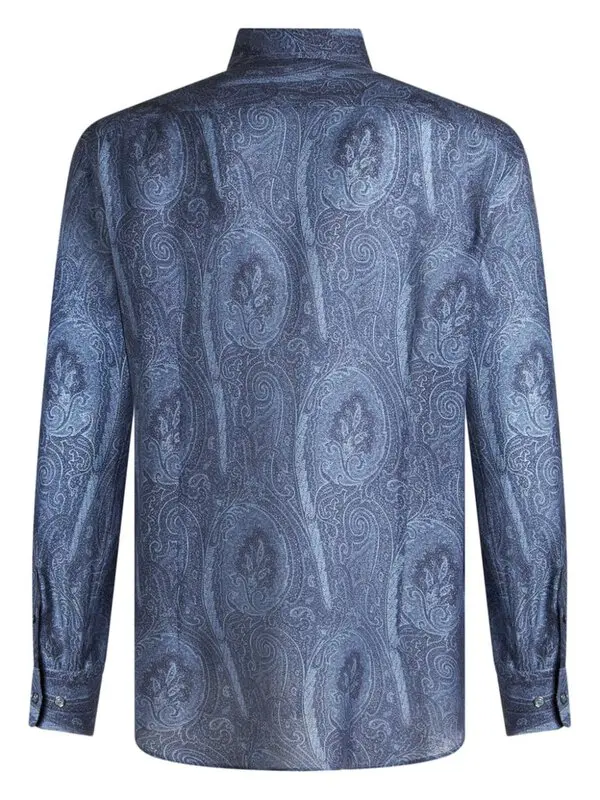 Etro Paisley-print Shirt - Blue
