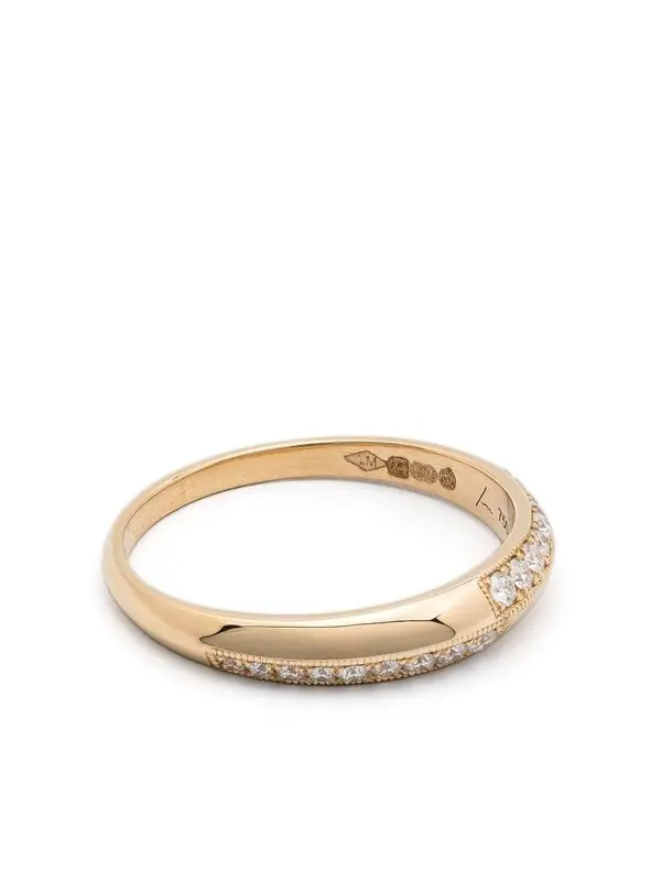 Lizzie Mandler 18kt Yellow Petite Crescent Ring - Gold