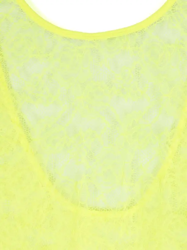 MAISON CLOSE Flashback Néon Open-back Catsuit - Yellow