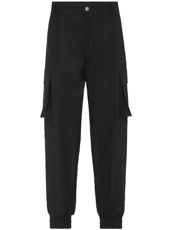 Philipp Plein Tapered-leg Cargo Pants - Black