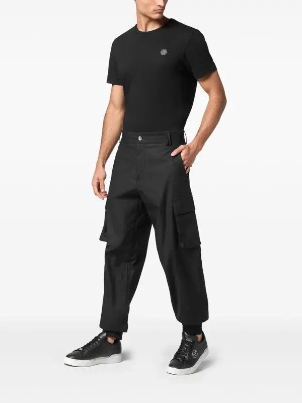 Philipp Plein Tapered-leg Cargo Pants - Black