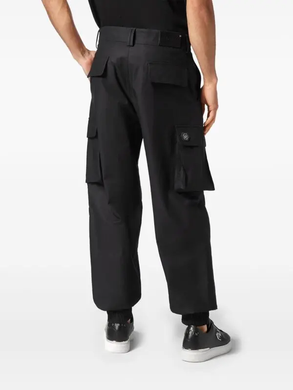 Philipp Plein Tapered-leg Cargo Pants - Black