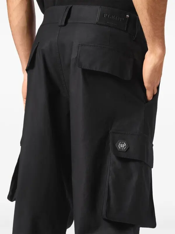 Philipp Plein Tapered-leg Cargo Pants - Black