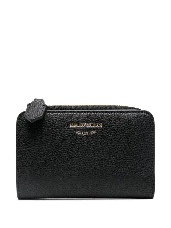 Emporio Armani Logo-debossed Wallet - Black
