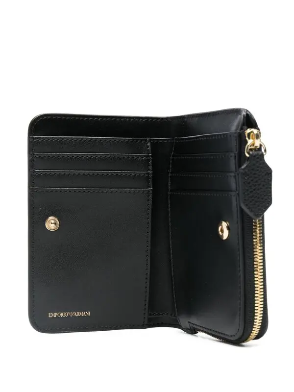 Emporio Armani Logo-debossed Wallet - Black