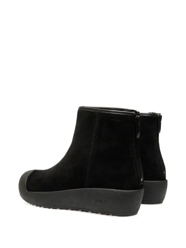 Bally Curling Ankle Boots - Black