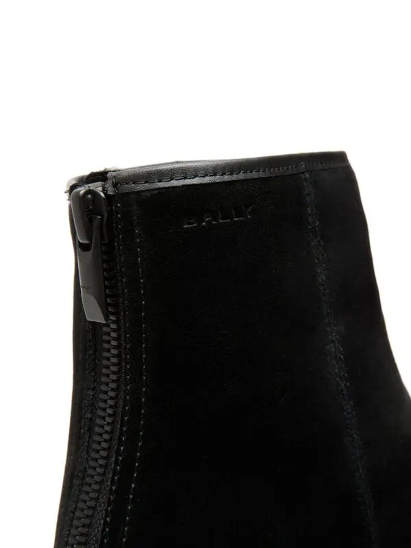 Bally Curling Ankle Boots - Black