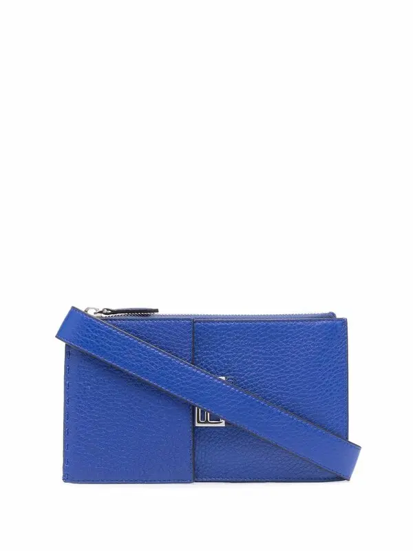 Fendi Logo-plaque Shoulder Bag - Blue