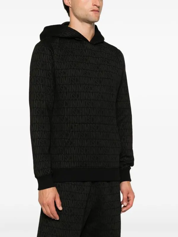 Moschino All-over Logo Print Hoodie