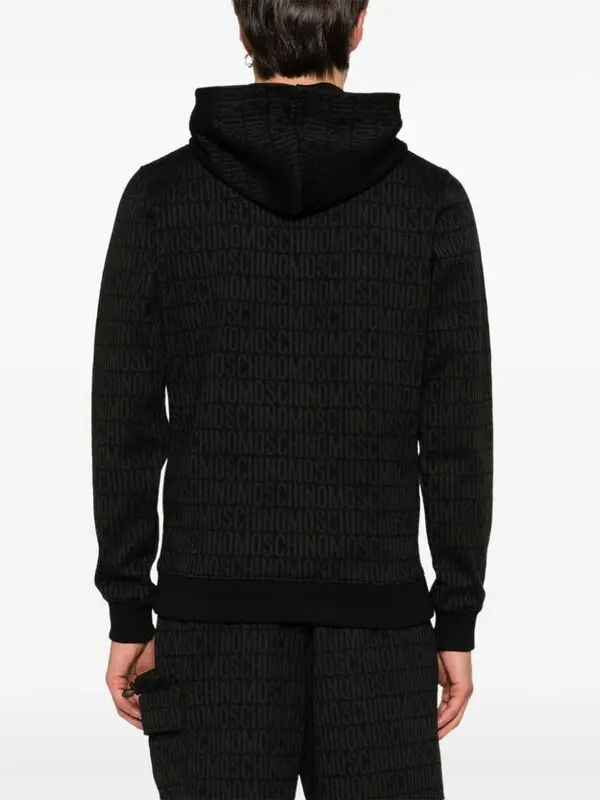 Moschino All-over Logo Print Hoodie