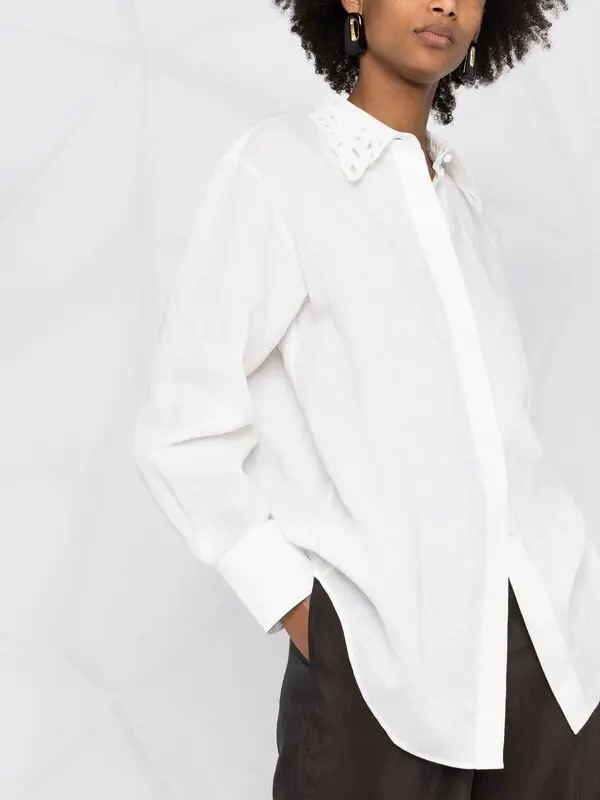 Chloé Broderie Anglaise Linen Shirt