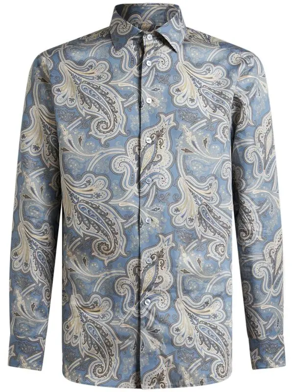 Etro Paisley-print Shirt - Blue