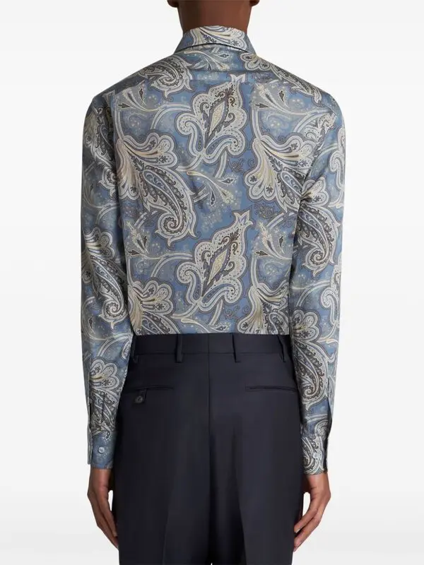 Etro Paisley-print Shirt - Blue