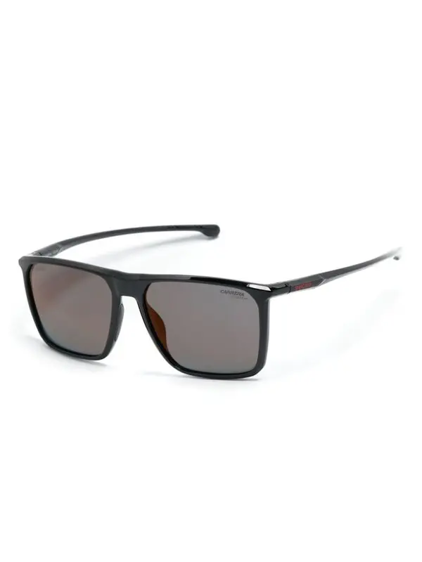 Carrera Eyewear Square Frame Sunglasses With Logo Detail - Black