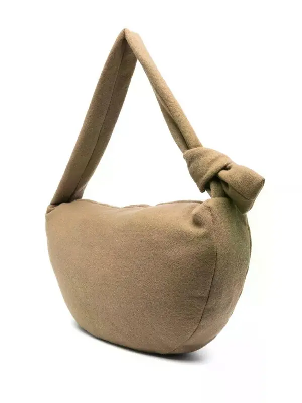 ALYSI Wool Shoulder Bag - Brown