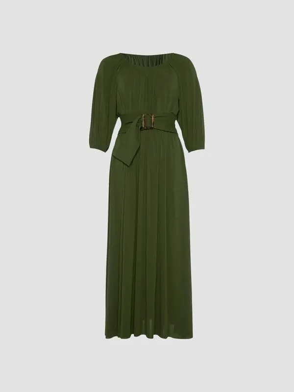 ERES Gabriela Belted Long Dress - Vert Mousse