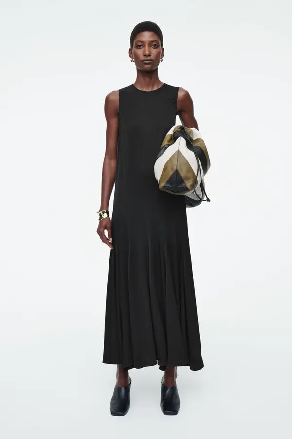 long turtleneck knit dress The Turtleneck Sweater Dress in Cashmere main image 1
