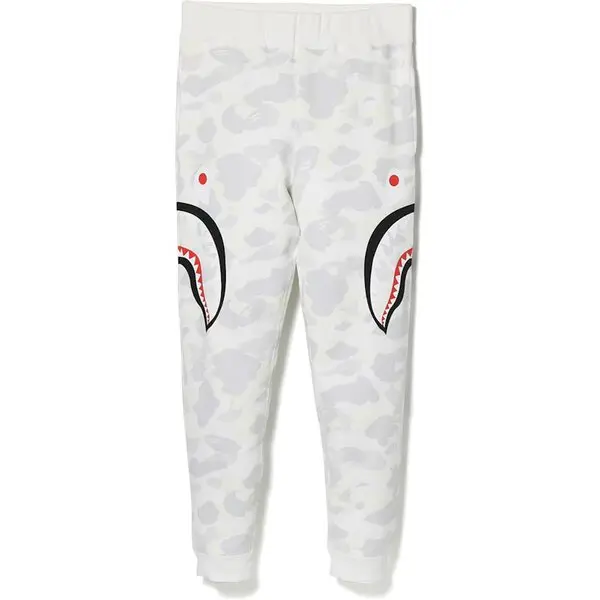 A BATHING APE City Camo Side Shark Slim Sweat Pants - White