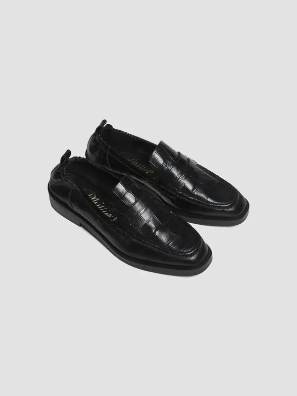 3.1 Phillip Lim Alexa Embossed Leather Loafers