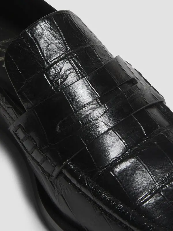 3.1 Phillip Lim Alexa Embossed Leather Loafers