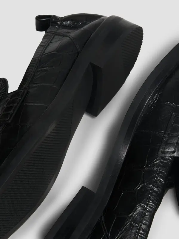 3.1 Phillip Lim Alexa Embossed Leather Loafers